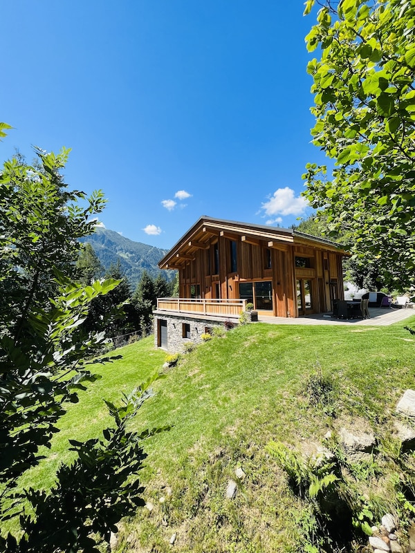 Chalet Croc Blanc, Luxe Et Vue Magnifique Sur Le Mt Blanc Et Vallée De Chamonix - Passy