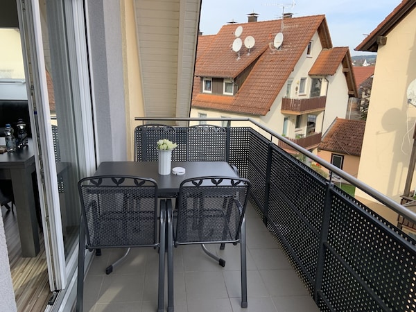 Moderne Maissonetten Ferienwohnung (60qm) Mit Eigenem Balkon - Krombach