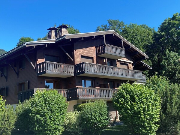 Secteur Pettoreaux, Charmant 3pièces, Décoration Soignée, Piscine Chauffée L'été - Megève