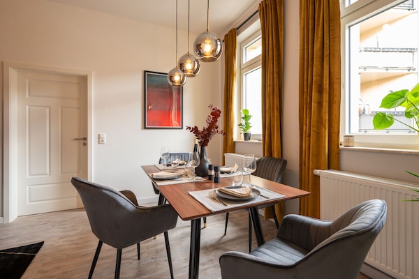 Maremar Apartments Design Boxspringbett Küche Zentral Arbeitsplatz - Gera