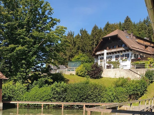 Double Room Lake View With Balcony - Hotel Litzlberger Keller - Attersee
