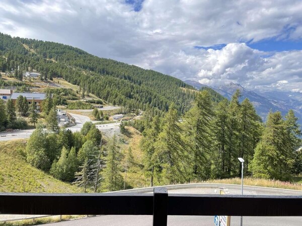 50m Des Commerces, 1er éTage, Balcon, Télévision, Casier à Ski, 26m², Risoul - Risoul