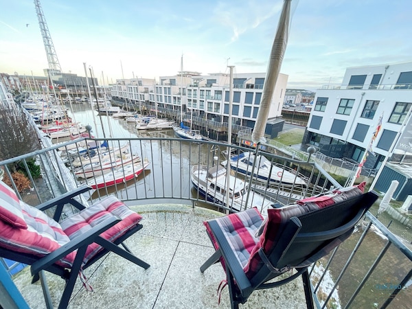 Marina Blick - Ferienwohnung Mit Marina-balkon - Cuxhaven