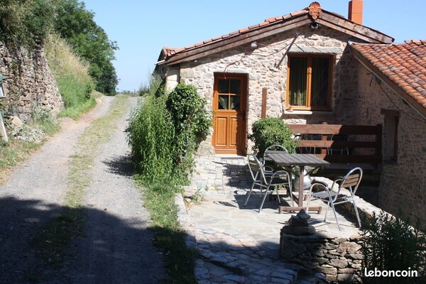 The Yellow Cottage, Made Of Stone And Wood - Rhône
