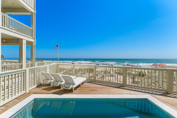 Beach House Anchors Aweigh - Beachfront, Pool, Sleeps 12, West End Of Pcb - Panama City Beach, FL