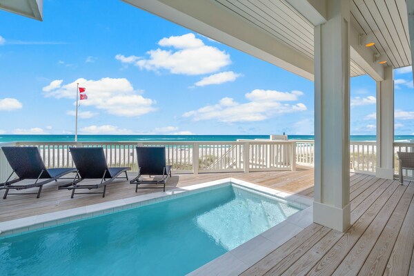 Beach House Reel Em Inn - Beachfront, Private Pool, West End Of Pcb - Panama City Beach, FL