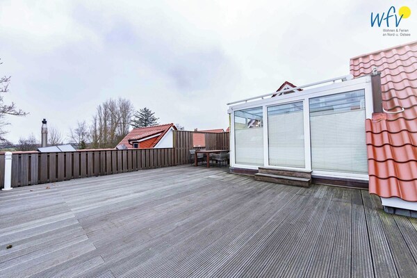 Zwei Separate Schlafzimmer, Dachterrasse Und Garten! - Borkum