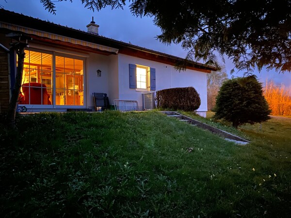 Ferienhaus 38-e Mit Terrasse Mit Kamin Und Bergblick - Ferienhäuser Im - Seeg