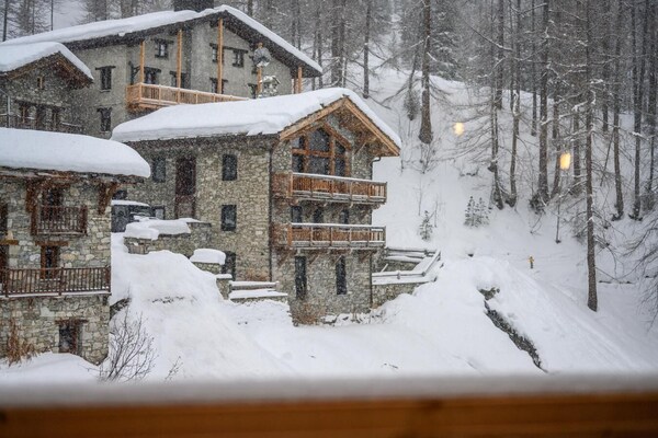 Chalet, Wifi, View Mountain, Sauna, Terrace, Balcony, Fireplace Or Stove, Parking, Tv, Ski Locker - Bonneval-sur-Arc