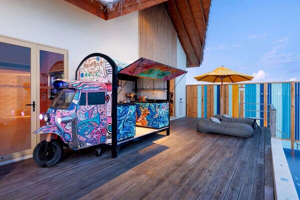 Rock Star Overwater Villa, Hard Rock Hotel, Outdoor Deck, 2 Bedrooms - Maldives