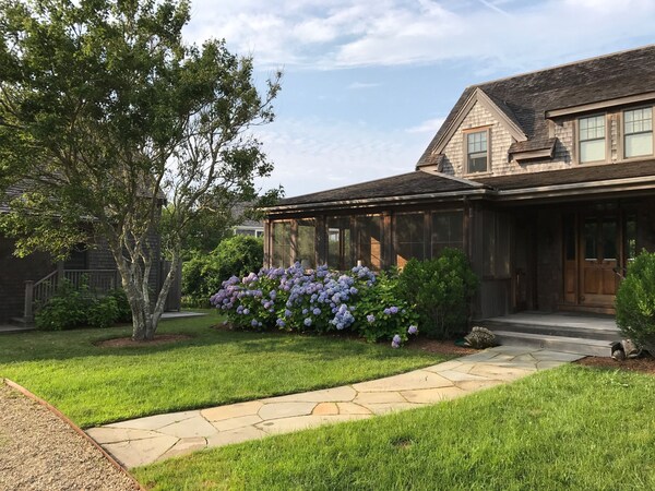 Water Views Highlight This Nantucket Rental With Private Beach Access, Wauwinet. - Nantucket, MA