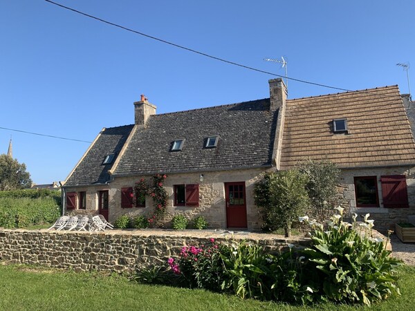 Gîte-gartenblick-eigenes Badezimmer-hütte - Perros-Guirec