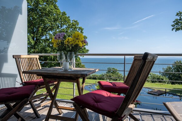 Villa Nause Og4 - Meerblick, Sauna, Whirlpool, Kamin - Ferienwohnung - Og 4 - Sassnitz