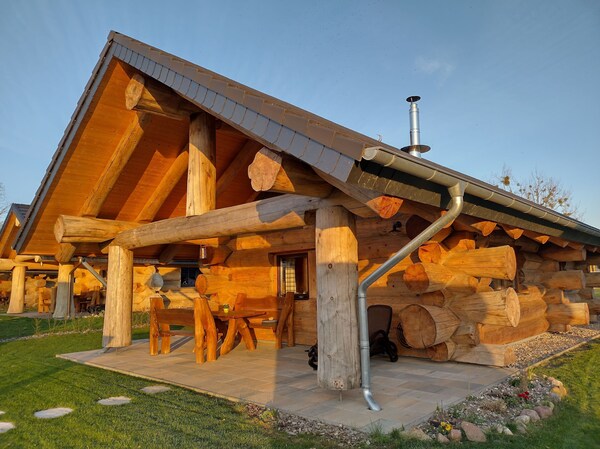Log Cabins Naturstammhaus Ostsee 14 - Feriendorf Tollensesee - Neubrandenburg
