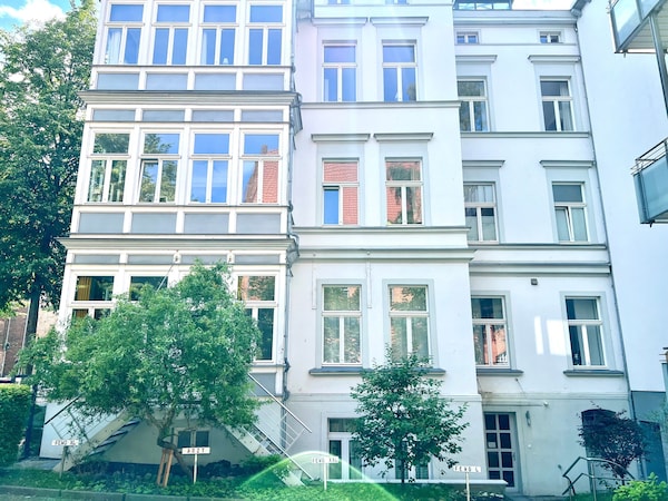 Appartement Xxl - Ferienwohnung Am Theater Haus Olof Palme 1 - Stralsund