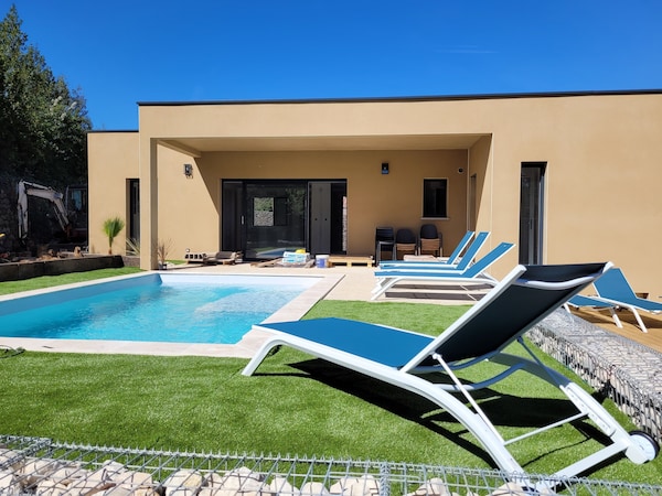 Maison Des Libellules De Dugradus \Npiscine Privée Et Terrain De Pétanque - Aubenas