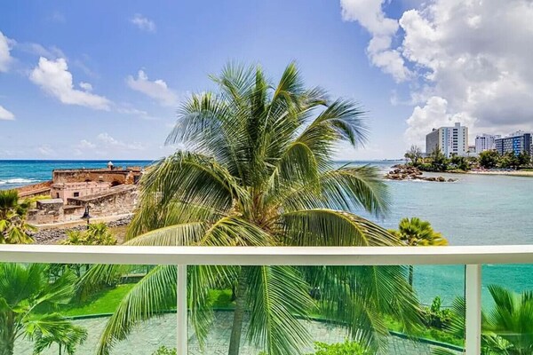 Oceanview Sub Penthouse, Walk To Beach & Pool - San Juan