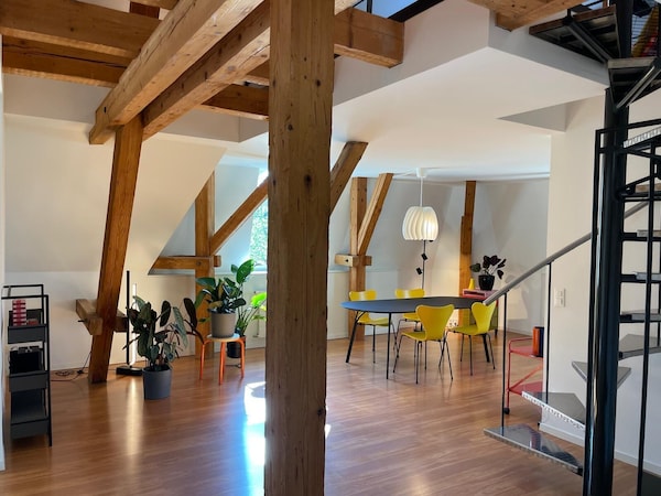 Reliving  Historic Loft Duplex In The City Center - Lucerna