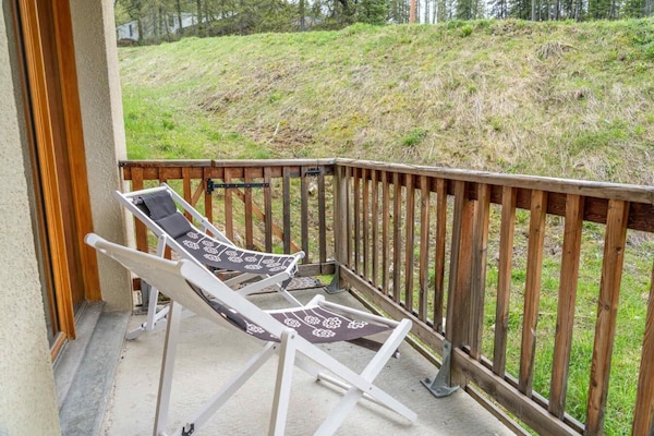 200m From Resort Center, 3rd Floor, Swimming Pool, Tv, Ski Locker, 23m², Les Orres - Les Orres