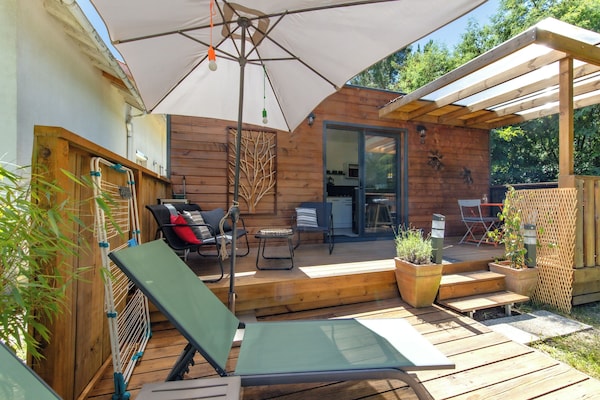 Einzimmerapartment 'Chalet Nature' Mit Privatterrasse, Wlan Und Klimaanlage - Soulac-sur-Mer