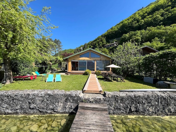 Homerez - Chalet Les Pieds Dans L'eau, Lac D'annecy - Lathuile
