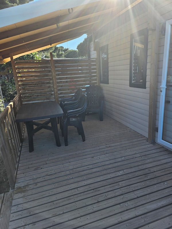 Mobil Home Climatisé 6 Personnes Camping La Falaise 4 - Narbonne