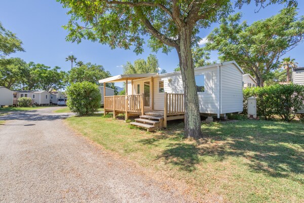 Mobile Home 'Mobilhome 4 Personnes' With Shared Pool, Private Terrace And Air Conditioning - Argelès-sur-Mer
