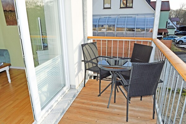 2-raum-ferienwohnung Mit Meerblick Und Balkon - Appartementhaus Mit Meerblick Und Balkon In - Sellin