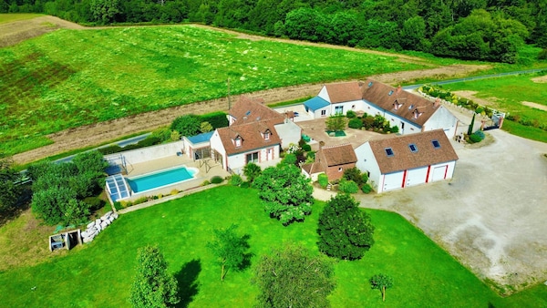 Villa Des Rois (45) 45 Pers-piscine-1h30 Paris - Sully-sur-Loire