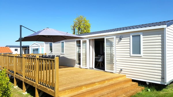 Mobile-home Jasmin, Confort Et Tranquillité à 3km De Granville Et 1km De La Mer - 그헝빌르