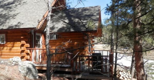 Custom Built Log Cabin Bordered By Black Hills National Forest - Mount Rushmore, SD