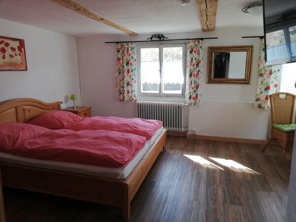 Double Room-classic-private Bathroom-countryside View-klatschmohnzimmer - Bavaria