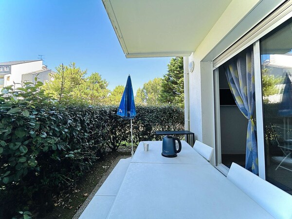 Appartement 2 Pièces Cabine Avec Jardin, Proche Centre Et Marché - 4 Couchages, Le Pouliguen - Plage Le Pouliguen