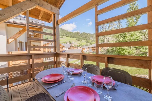 Wifi, Piscina, Sauna, Hammam, Terraza, Balcón, Parking, Tv, Local Para Esquís, 32-40m², Megève - Combloux