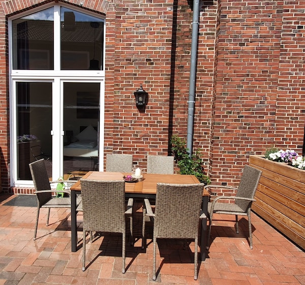#08 Ferienwohnung Design - Terrasse - Norddeich