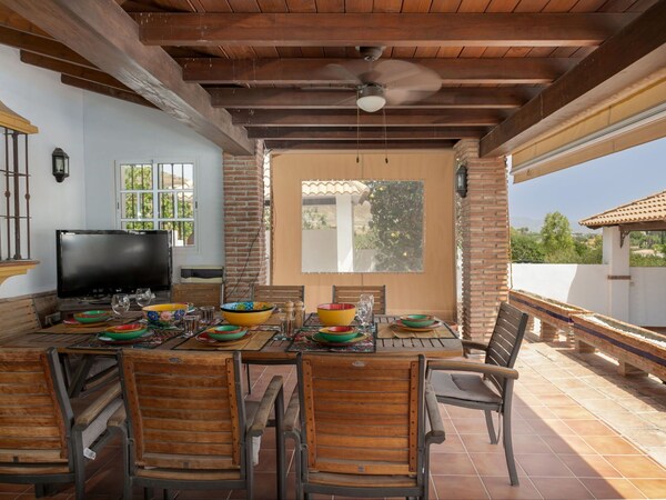 Villa Indipendente Con Wifi, A/c, Piscina Privata, Tv, Patio, Vista Panoramica, Parcheggio - Alhaurín el Grande