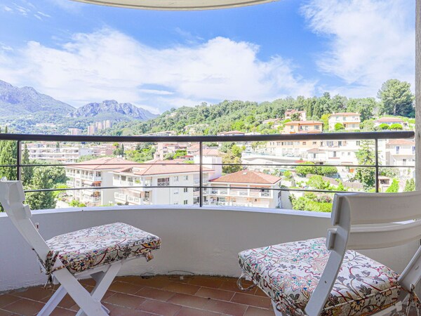 Joli Appartement Pour 4 Personnes Avec Wifi, Tv, Balcon, Animaux Admis Et Parking - Plages de Menton