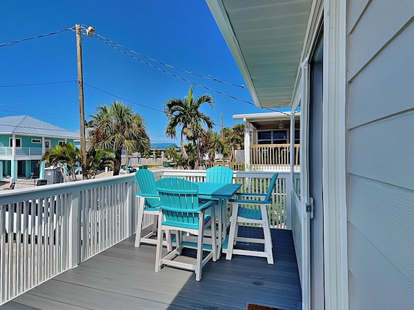 Coastal Cottage Downtown, With Porch Views - One Block From The Beach! - Fort Myers Beach, FL