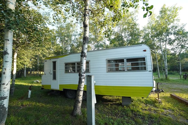 Steinbeck Camper, Rustic Mid-century Camper - Wyoming
