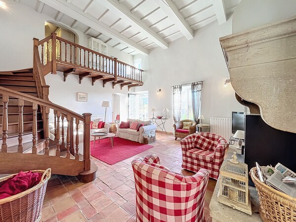 Maison De Campagne Avec Jardin Bucolique Et Piscine Pour 10 Personnes - Vaison-la-Romaine