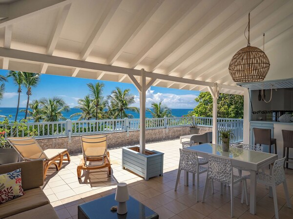 Villa Bleue Horizon, Panoramic View On The Ocean And Marie Galante - Saint-François