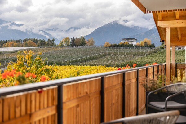 Appartement "Linderhof Panorama Balkon" Avec Vue Sur Les Montagnes, Piscine Partagée Et Wi-fi - Neustift