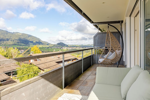 Stunning Mountain Panorama & Cozy Allgäu Retreat Near Ski Areas\n - Oy-Mittelberg