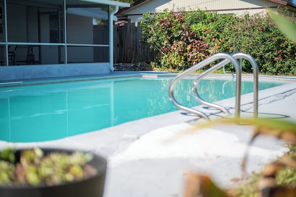 Modern 4-bedroom Pool House W/ King Beds 5 Minutes From Downtown! - Lakeland, FL