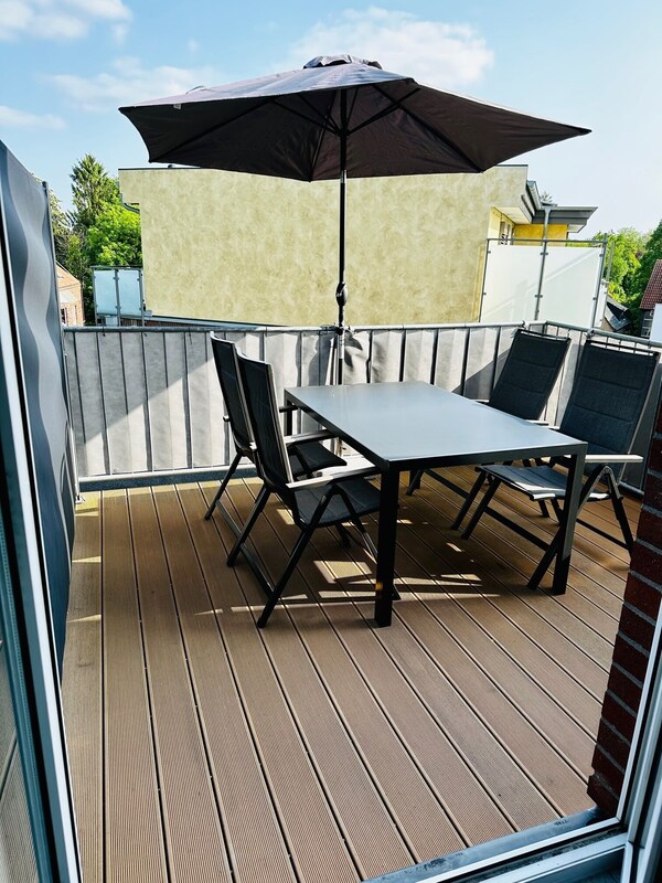 90qm Apartment Für 2-4 Personen Mit Dachterrasse Im Zentrum Von Lingen (Ems) - Lingen (Ems)