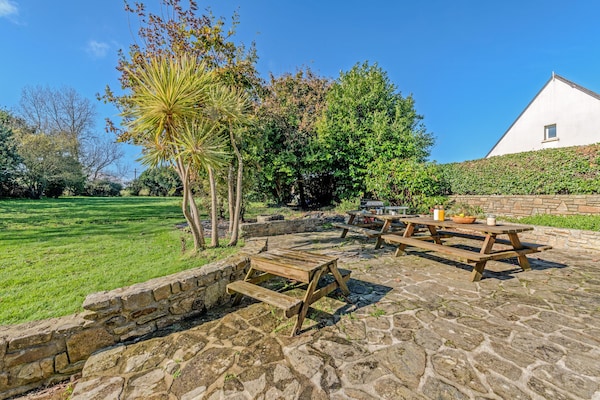 Maison De Vacances 'Ker Breizh - Saint Pabu - 14 Pers' 3 éToiles Avec Jardin Privé Et Wi-fi - Landéda