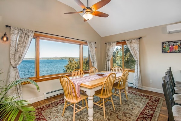 1 King Bed, 1 Queen Bed In Loft, Shower, Soaker Tub<br>scenic View Overlooking Mallets Bay<br>open Floor Plan - Vermont