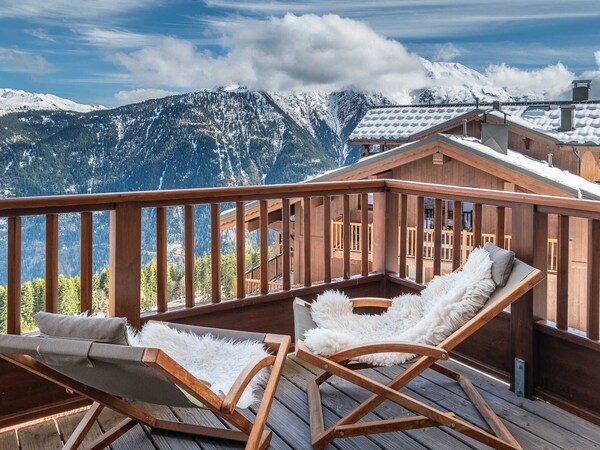 Geräumiges Ski-in/ski-out-duplex Mit Atemberaubender Aussicht - Albertville