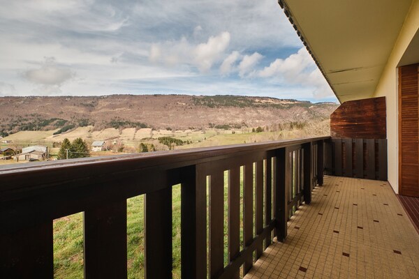 Apartamento 'Lans En Vercors Appartement 2 Pièce' Con Vistas A La Montaña Y Balcón - Méaudre