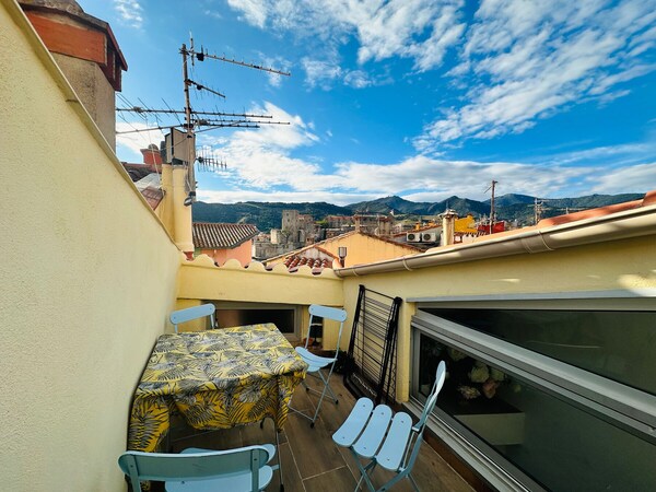 Collioure: Charming Duplex, Near Beach, Terrace, Wifi - Cerbère